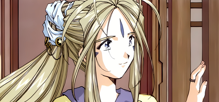 Safebooru - 1girl aa megami-sama alternate costume belldandy blue eyes ...