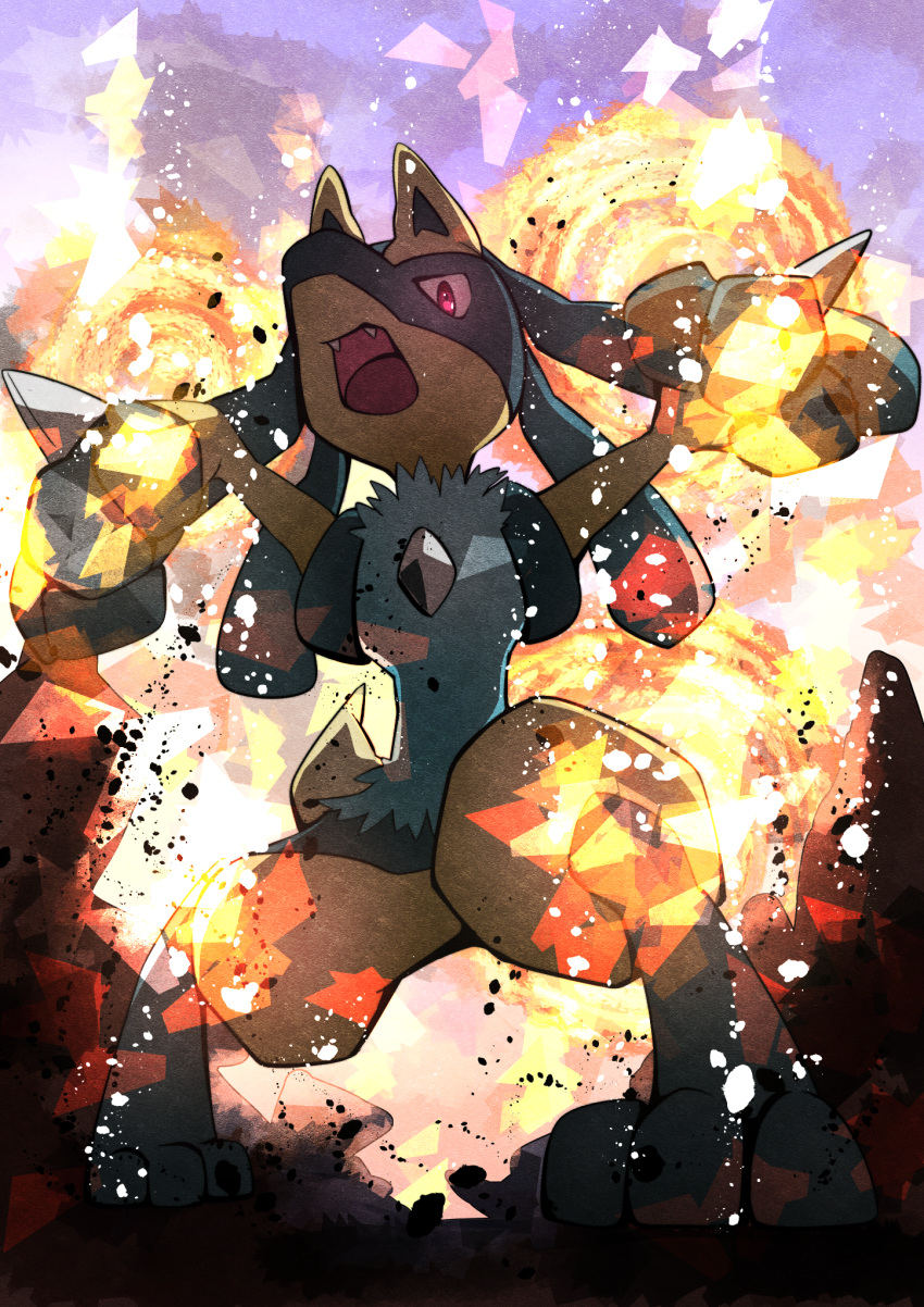 Safebooru - alternate color commentary request creature fangs fujiwara ...