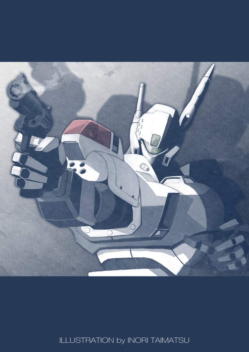 Safebooru - av-98 ingram camera gun handgun highres holding holding gun ...