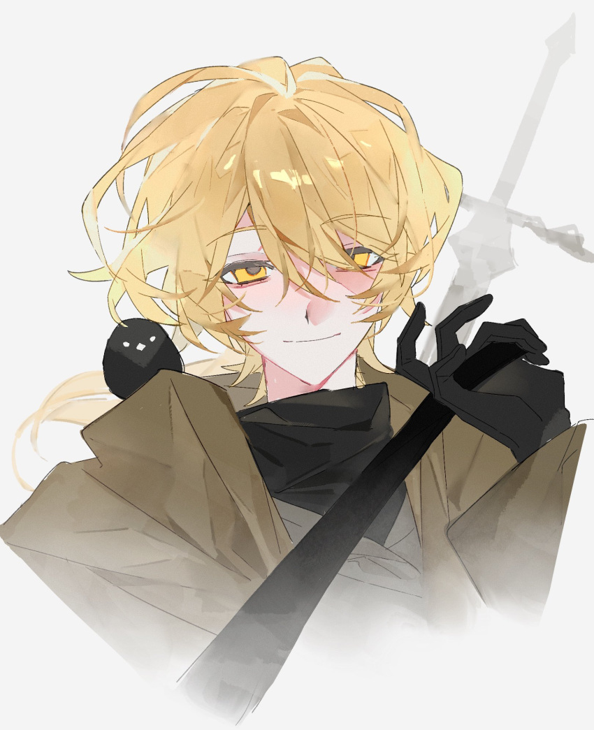 Safebooru - 1boy a certain sinclair (project moon) animal on shoulder ...