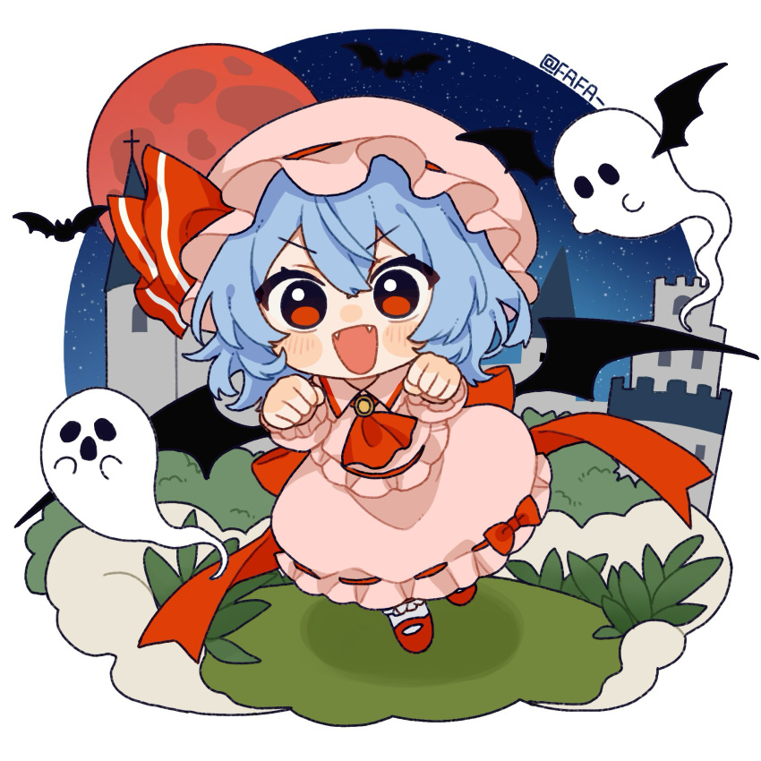 Safebooru - 1girl artist name ascot back bow bat (animal) bat wings ...