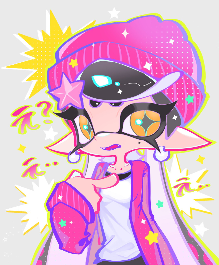 Safebooru - 1girl beanie black hair callie (agent 1 casual) (splatoon ...