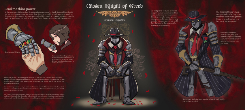 Safebooru - 1boy 1girl absurdres armor basedbinkie character profile ...