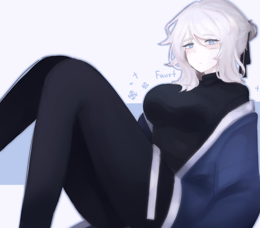 Safebooru - 1girl :| absurdres alternate costume black pants black ...