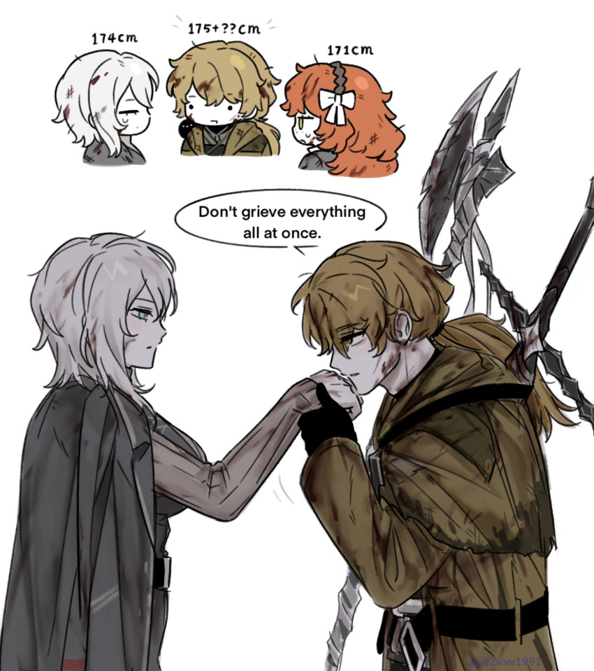 Safebooru - 1boy 2girls a certain sinclair (project moon) black coat ...