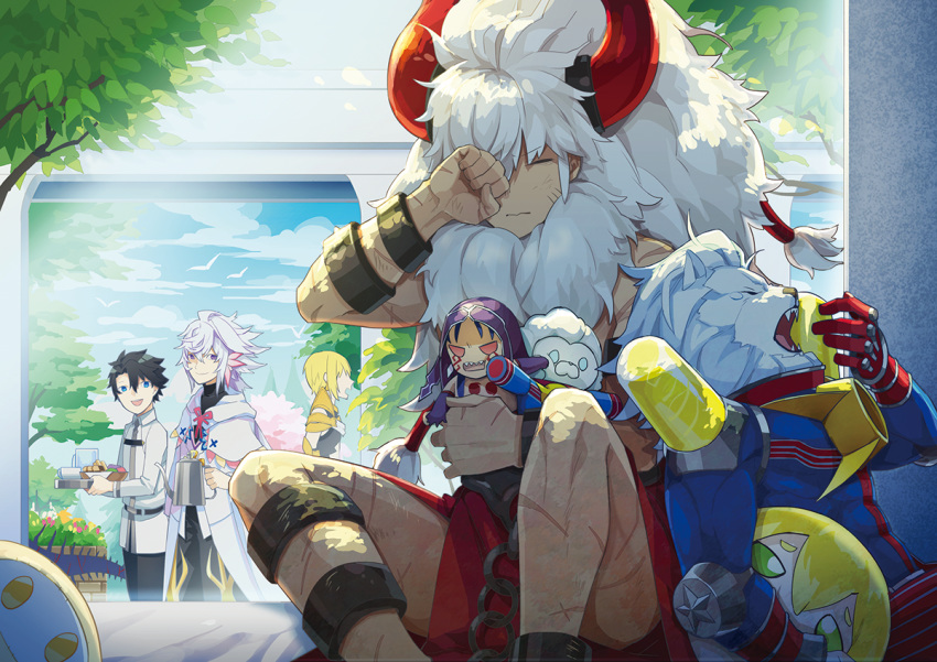 Safebooru - asterios (fate/grand order) bird black hair blonde hair ...