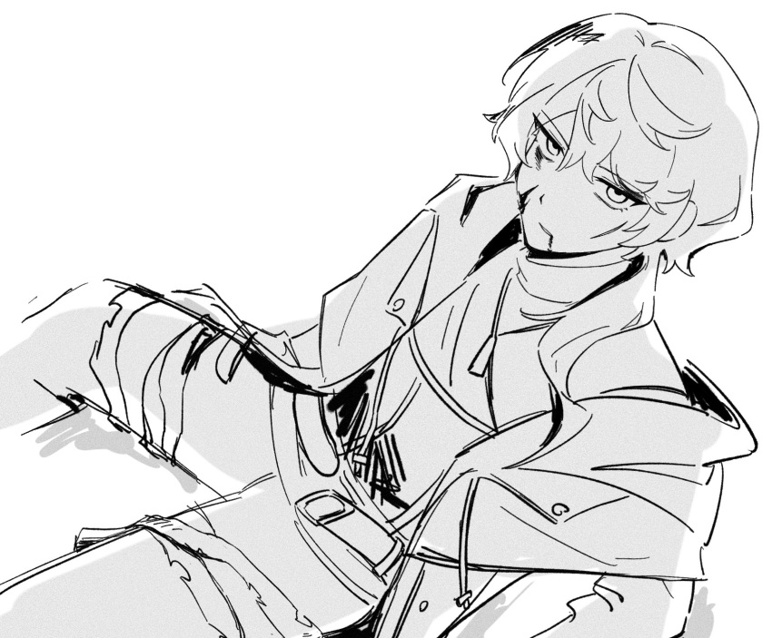 Safebooru - 1boy a certain sinclair (project moon) arms at sides ...