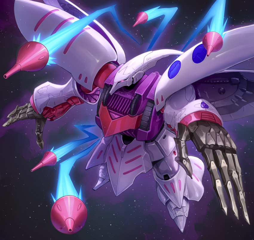 Safebooru - absurdres beam cannon claws commentary request contrail ...