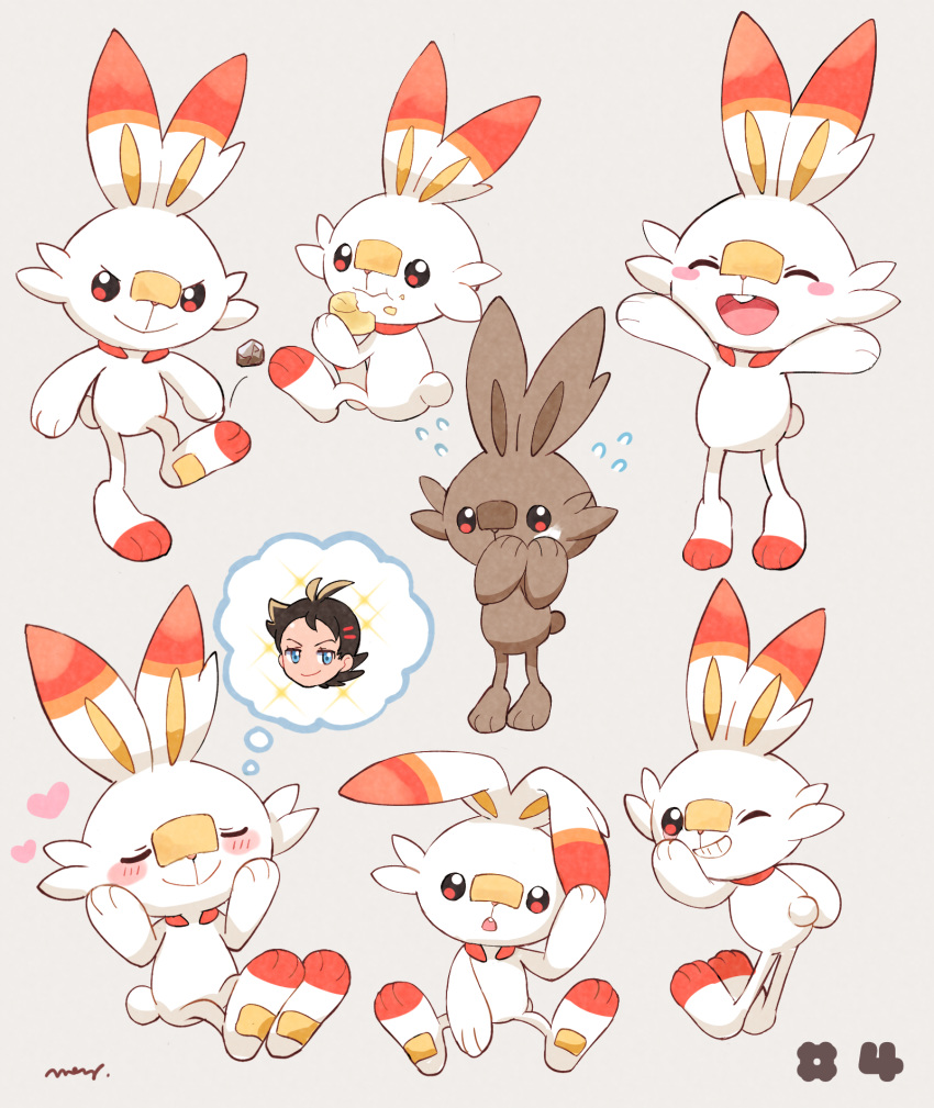 Safebooru - 1boy akanbe arms up blue eyes blush stickers commentary ...