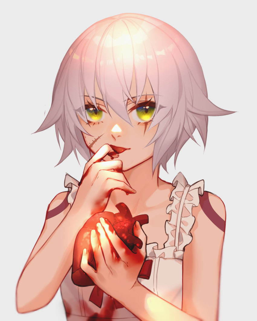 Safebooru - 1girl alternate costume bandages bangs bare shoulders blood bloody hands commentary ...
