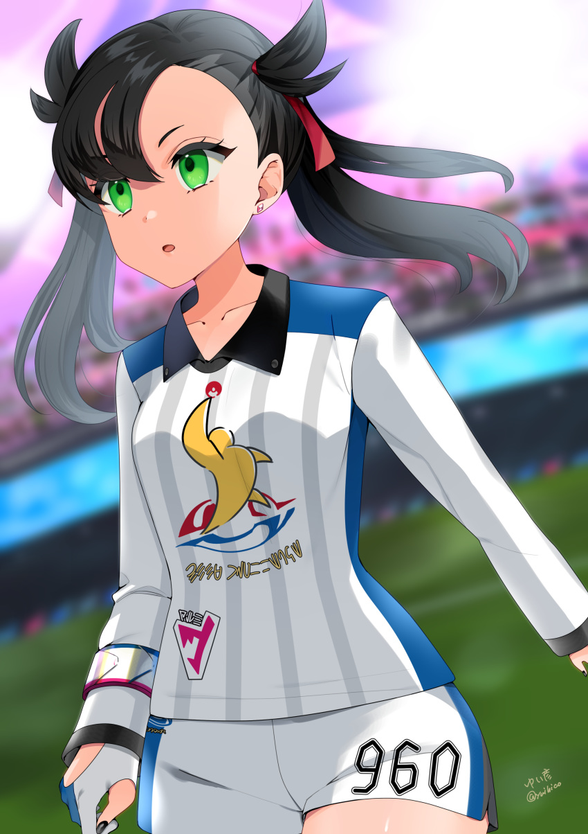 Safebooru - 1girl absurdres arena asymmetrical bangs bangs black hair ...
