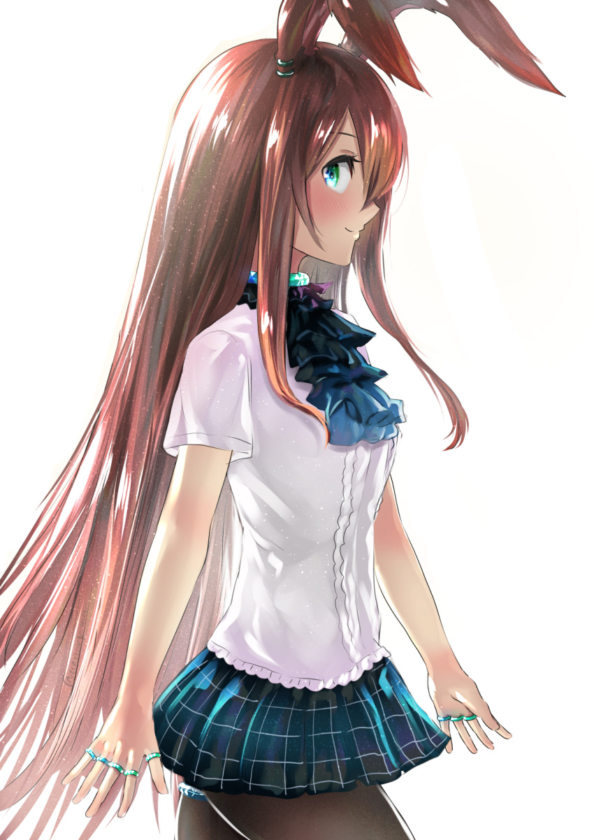 Safebooru - 1girl alternate hairstyle amiya (arknights) animal ears arknights ascot black ...