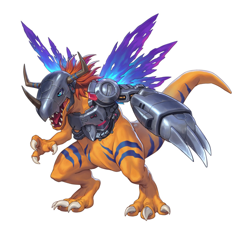 Safebooru - alfonsaurus armor breastplate claws commentary cyborg ...