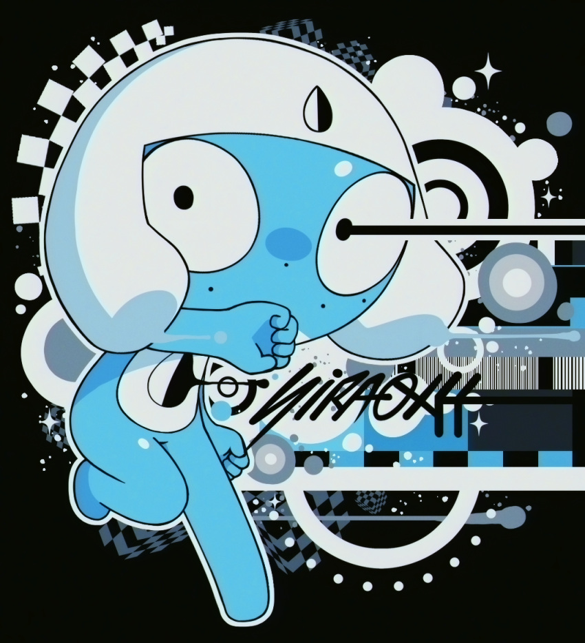 Safebooru - 1boy artist name black background clenched hands commentary ...