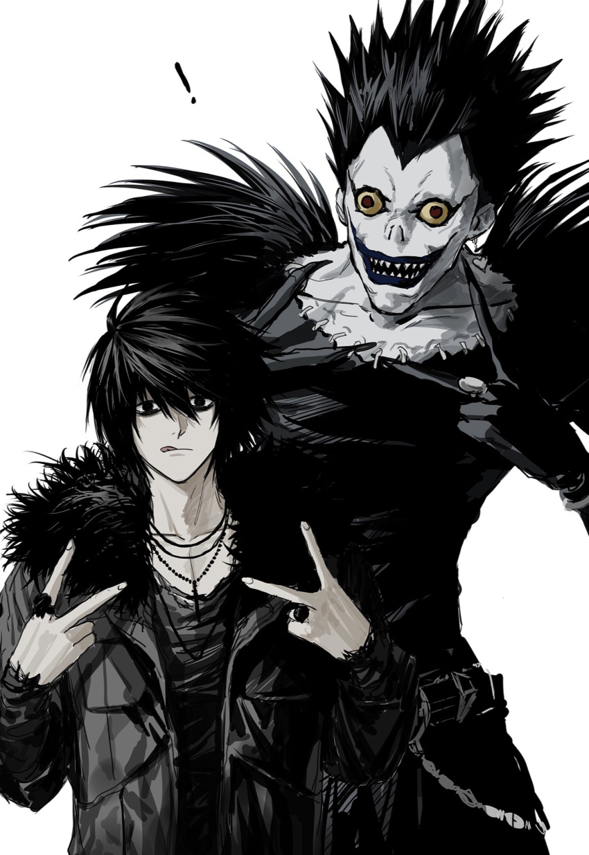 Safebooru - alternate costume black hair death note emo fashion goth ...