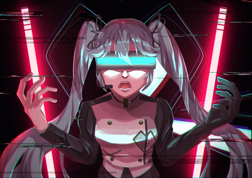 Safebooru - 1girl absurdres agitation (module) black gloves black ...