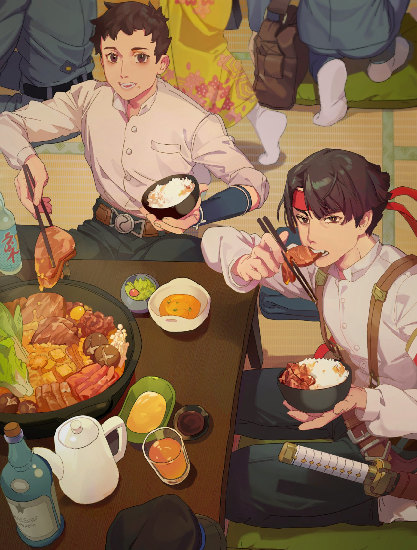 Safebooru - 2boys ace attorney belt black belt black hair black hat ...