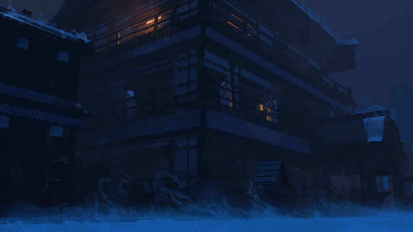Safebooru - 2others architecture blue eye samurai building commentary ...