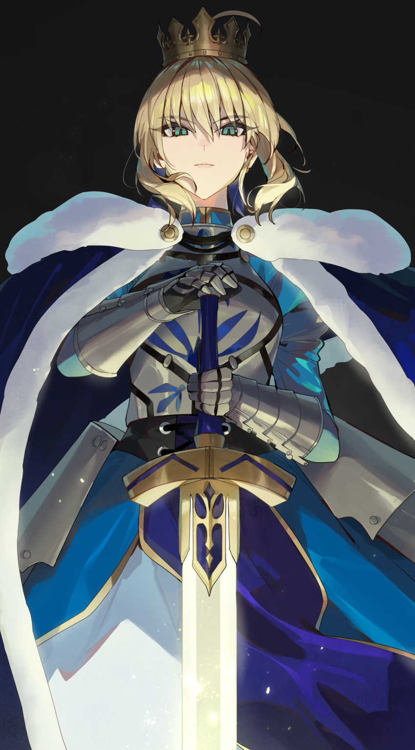 Safebooru - 1girl absurdres ahoge armor armored dress artoria pendragon ...