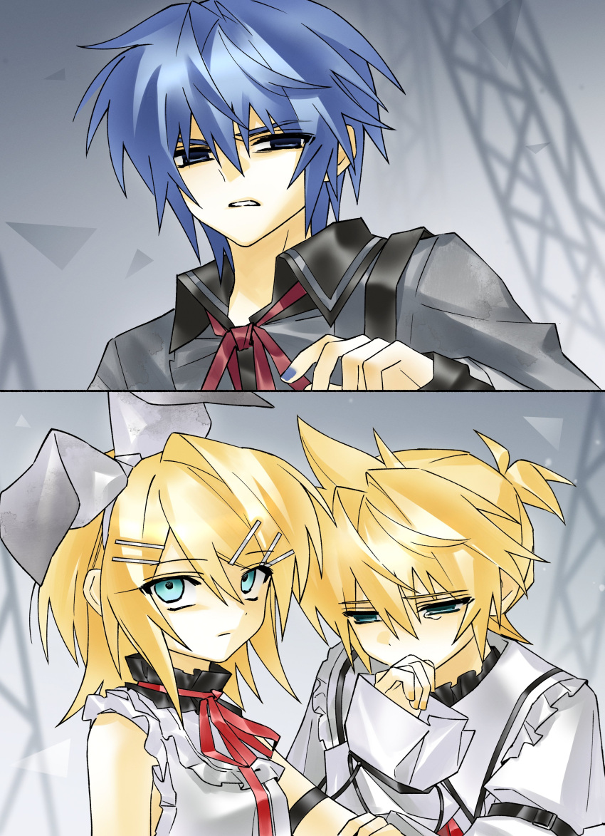 Safebooru - 1girl 25-ji kaito 25-ji len 25-ji nightcord de. (project sekai) 25-ji rin 2boys ...