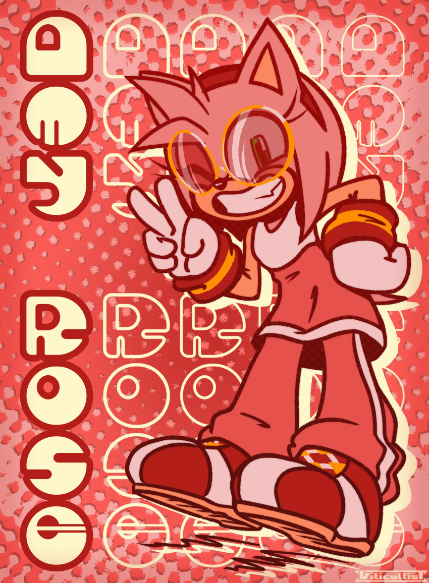 Safebooru - > o 1girl absurdres amy rose animal ears animal nose character name dress eyelashes ...