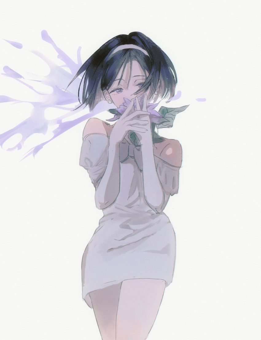 Safebooru - 1girl alien stage bare shoulders black hair blood blood spray chinese commentary ...