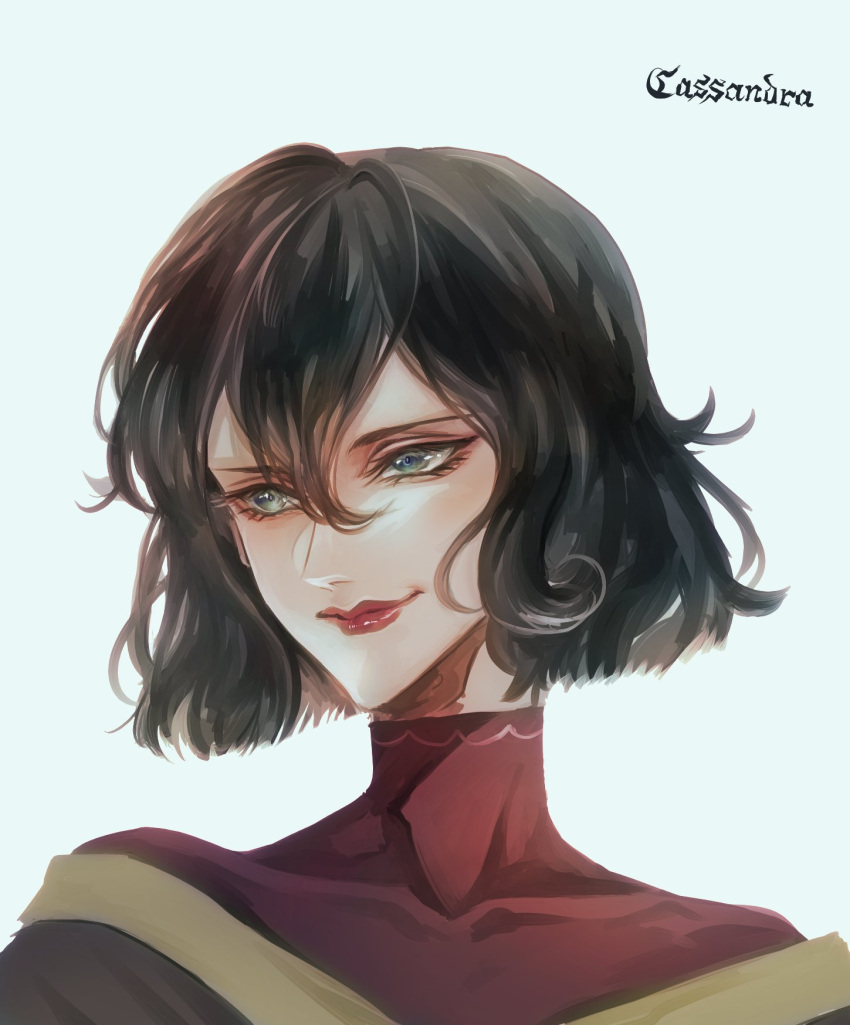 Safebooru - 1girl black hair cassandra (tangled) character name green ...