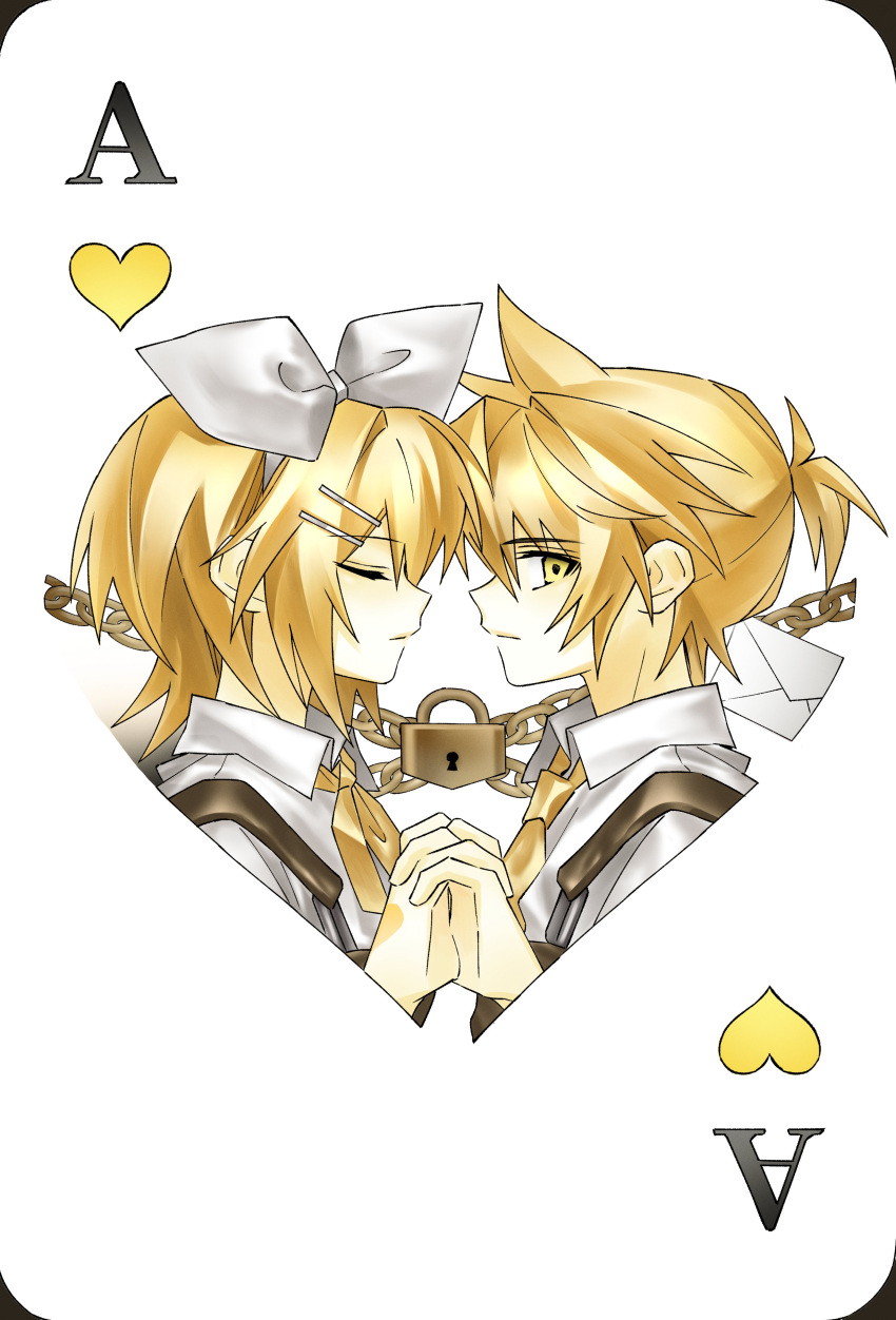Safebooru - 1boy 1girl absurdres ace (playing card) ace of hearts ...