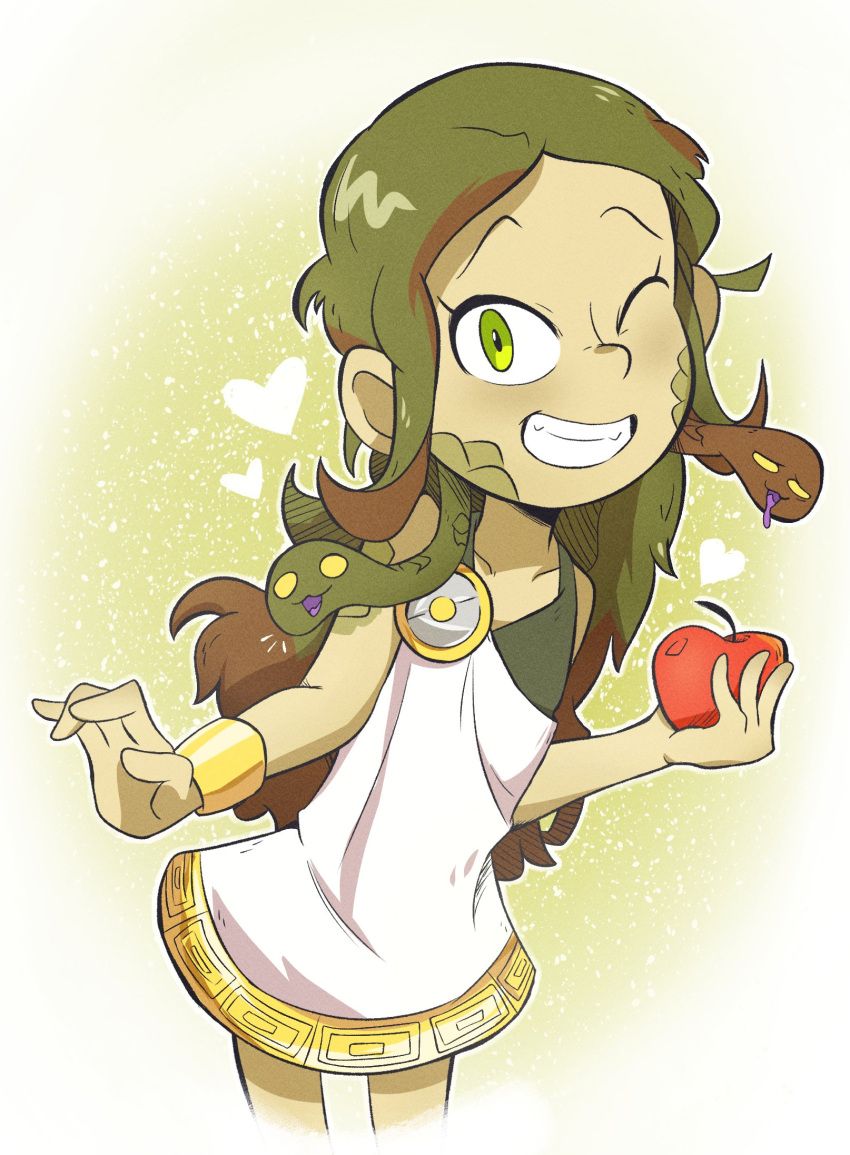Safebooru - 1girl aged down apple bare shoulders child colored skin ...
