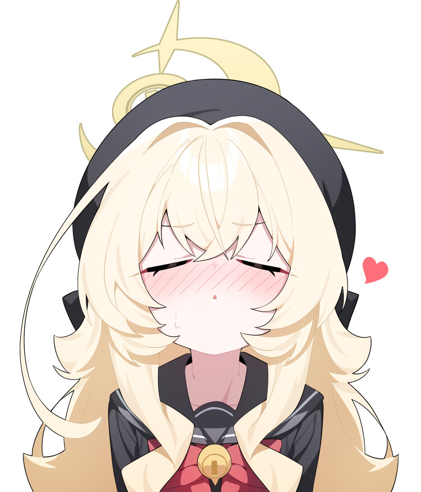 Safebooru - 1girl absurdres beret black hat black sailor collar black serafuku black shirt ...