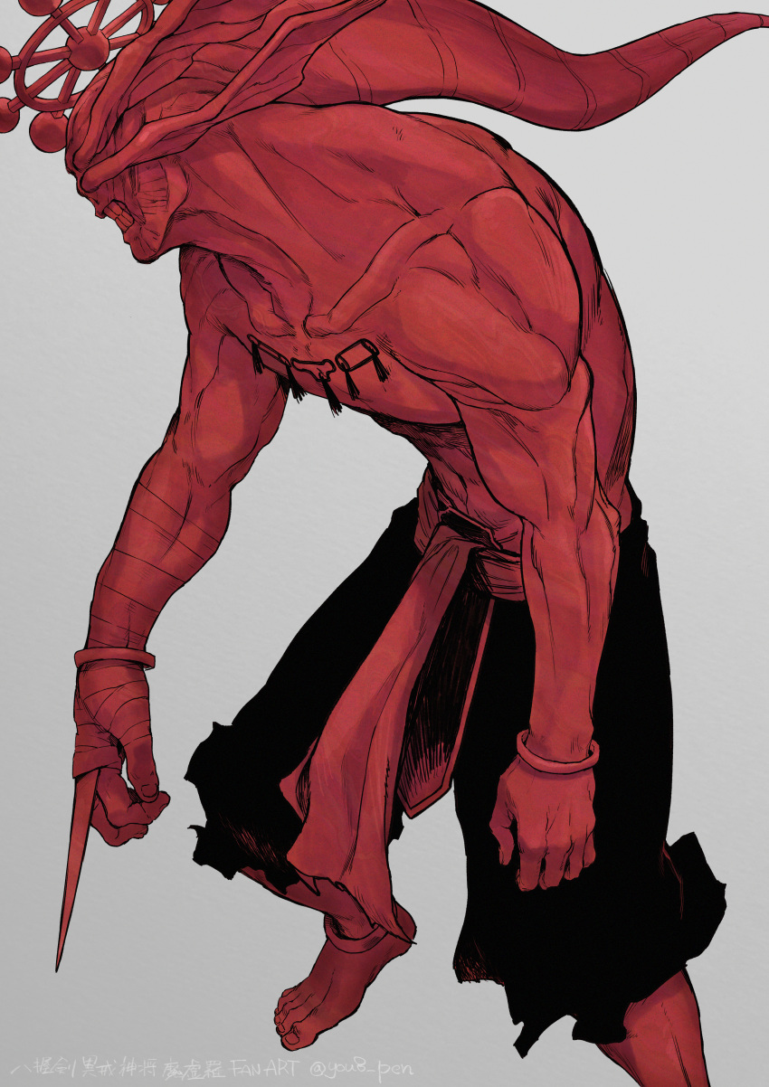 Safebooru - 1other absurdres chest markings commentary eight-handed ...