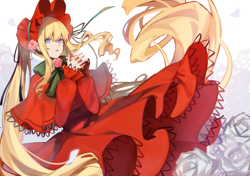 Safebooru - 1girl absurdly long hair black bow black bowtie blonde hair ...