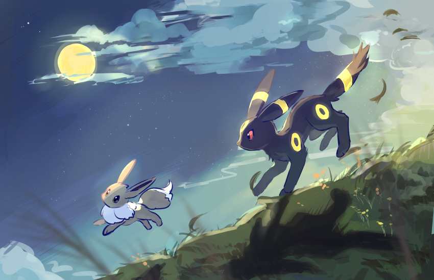 Safebooru - animal focus black fur brown eyes brown fur clouds colored ...