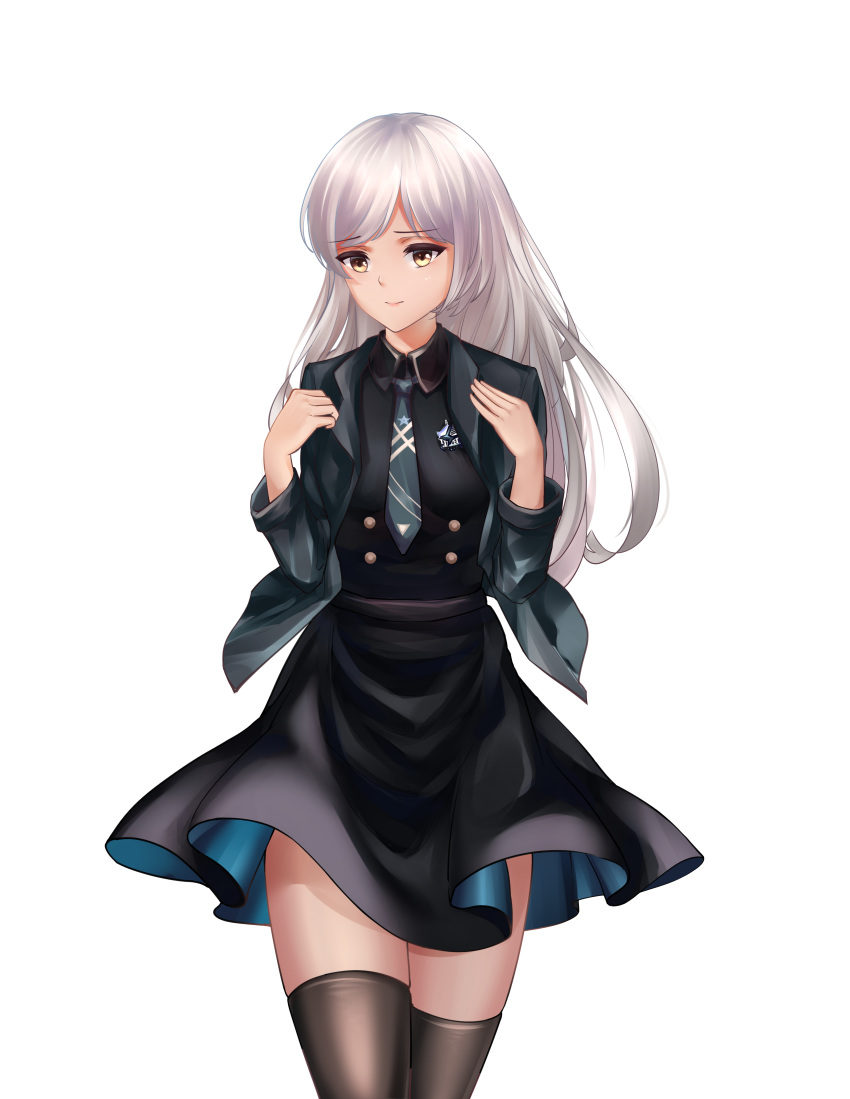 Safebooru - 1girl absurdres azur lane black dress black legwear blazer dress female commander ...