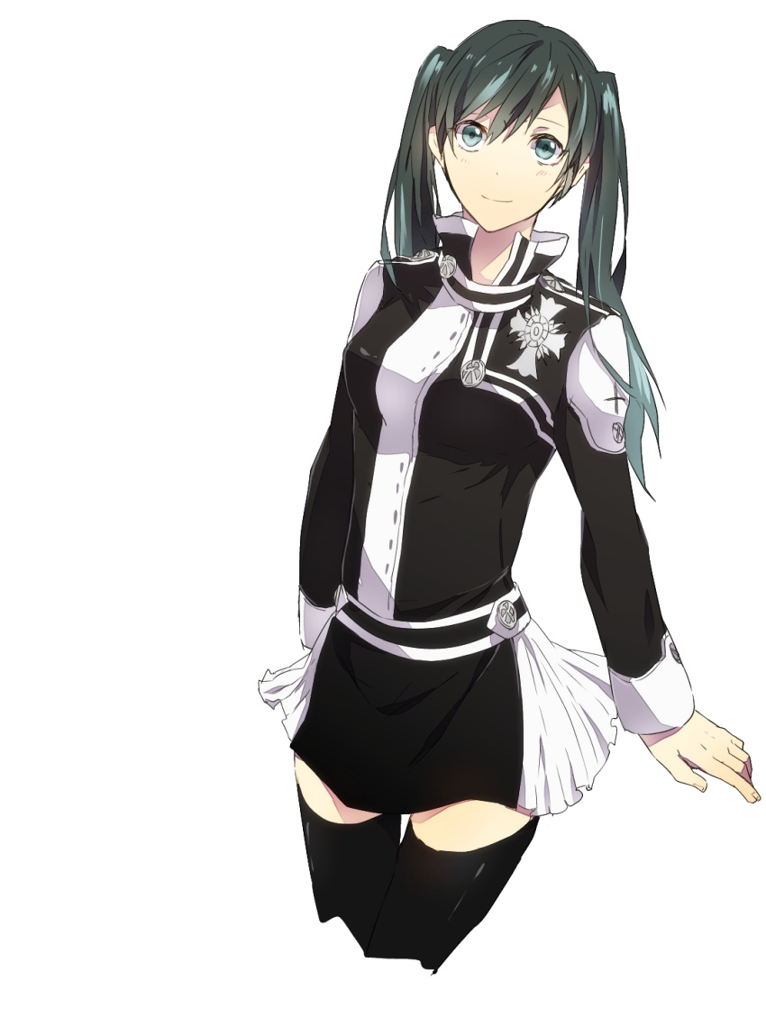 Safebooru - 1girl bangs black hair black jacket black legwear black ...