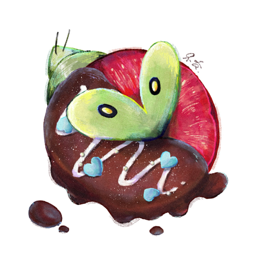 Safebooru - apple applin chocolate chocolate on body colored skin food ...