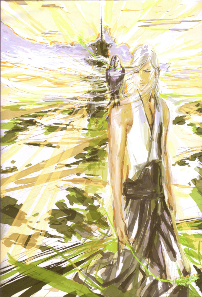 Safebooru - akechi mitsuhide bird birds highres sengoku basara ...