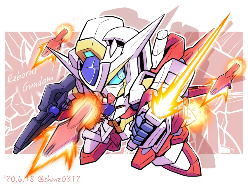 Safebooru - beam rifle beam saber blue eyes character name chibi dated ...