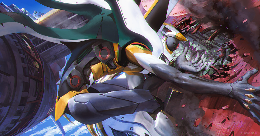 Safebooru - damaged eva 00 evangelion: 3.0 you can (not) redo from side ...