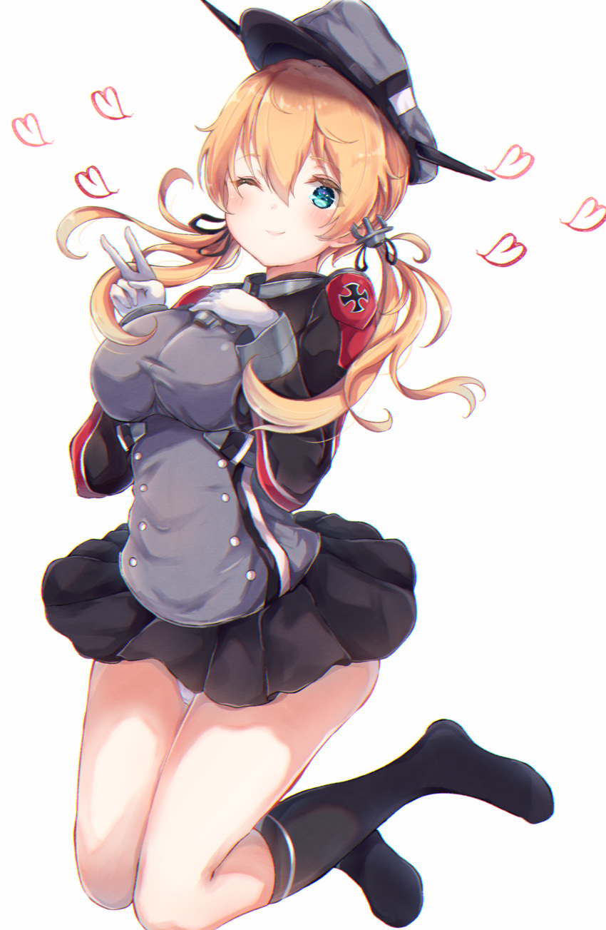 Safebooru - 1girl absurdres anchor hair ornament aqua eyes black legwear black skirt blonde hair ...