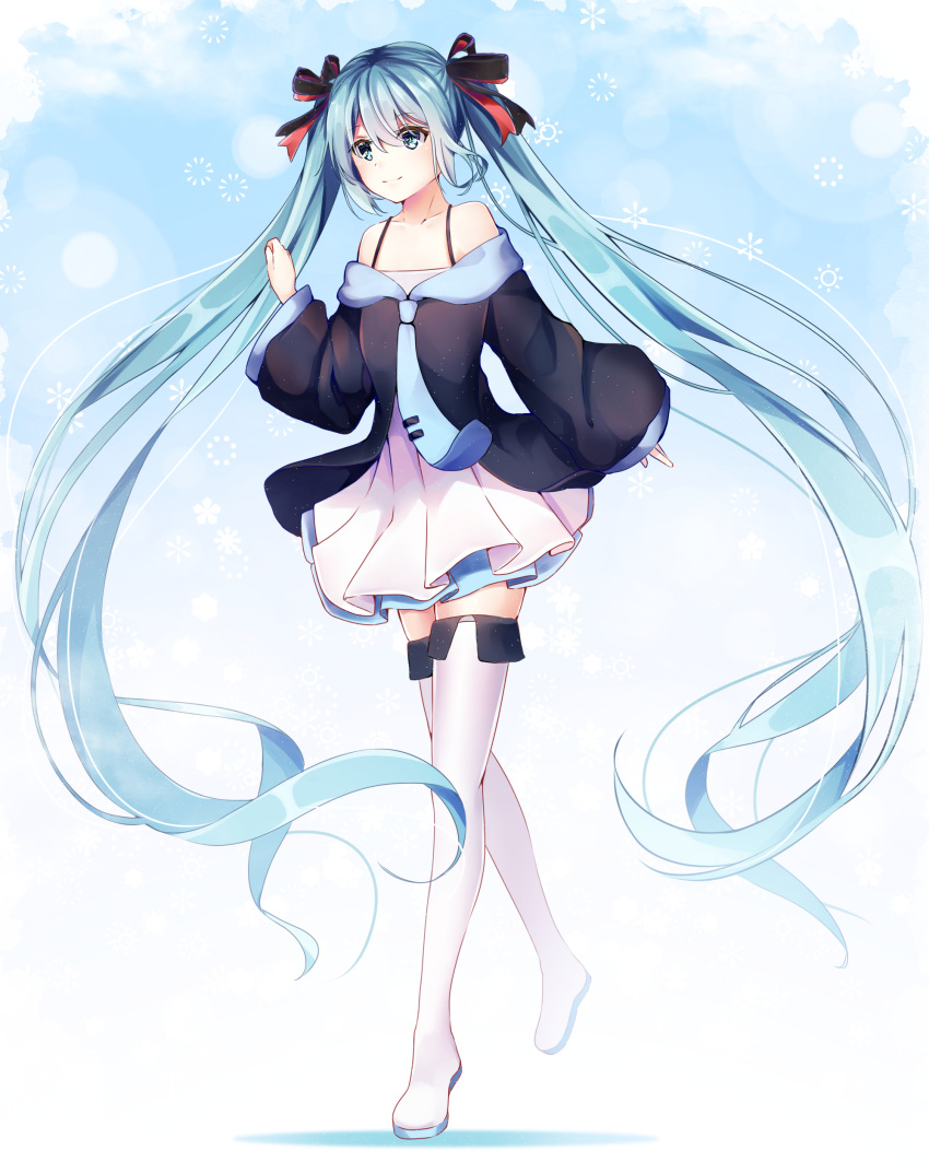 Safebooru - 1girl absurdres aqua eyes aqua hair boots hatsune miku highres kaien v thigh-highs ...