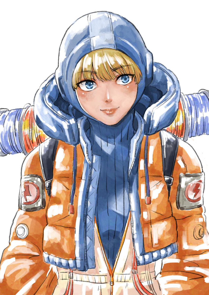 Safebooru - 1girl absurdres apex legends arika (198906nk) bangs blue bodysuit blue eyes blue ...