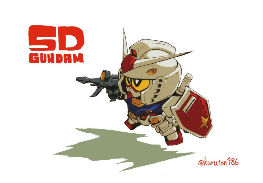 Safebooru - beam rifle chibi copyright name energy gun flying gun ...