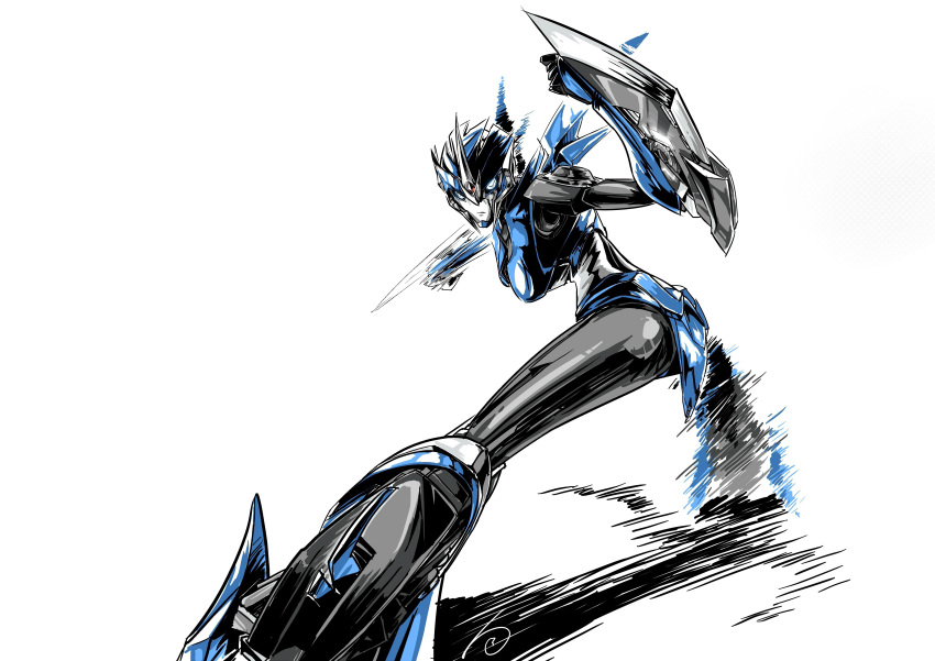 Safebooru - 1girl absurdres arcee autobot blue eyes chinese commentary ...