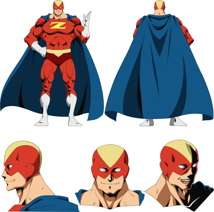 Safebooru - 1boy abs cape captain zeon character sheet gundam gundam ...