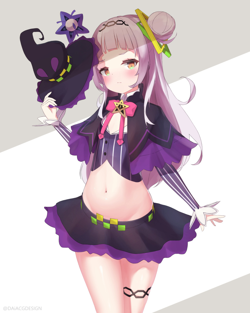 Safebooru - 1girl absurdres bangs black capelet black headwear black skirt blunt bangs blush ...