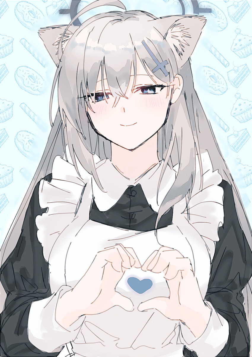 Safebooru - 1girl alternate costume animal ear fluff animal ears black dress black halo blue ...