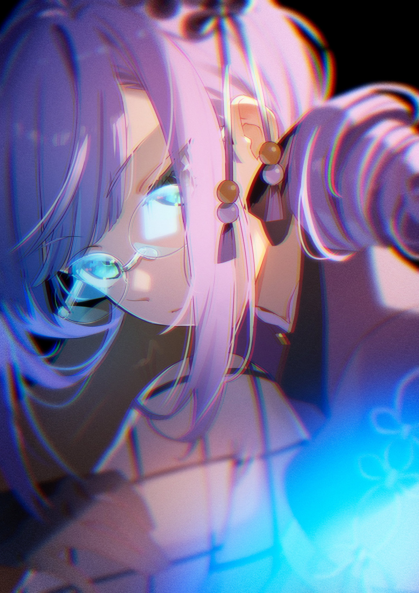 Safebooru - 1girl absurdres aoi momo china dress chinese clothes dress drill hair fishnet ...