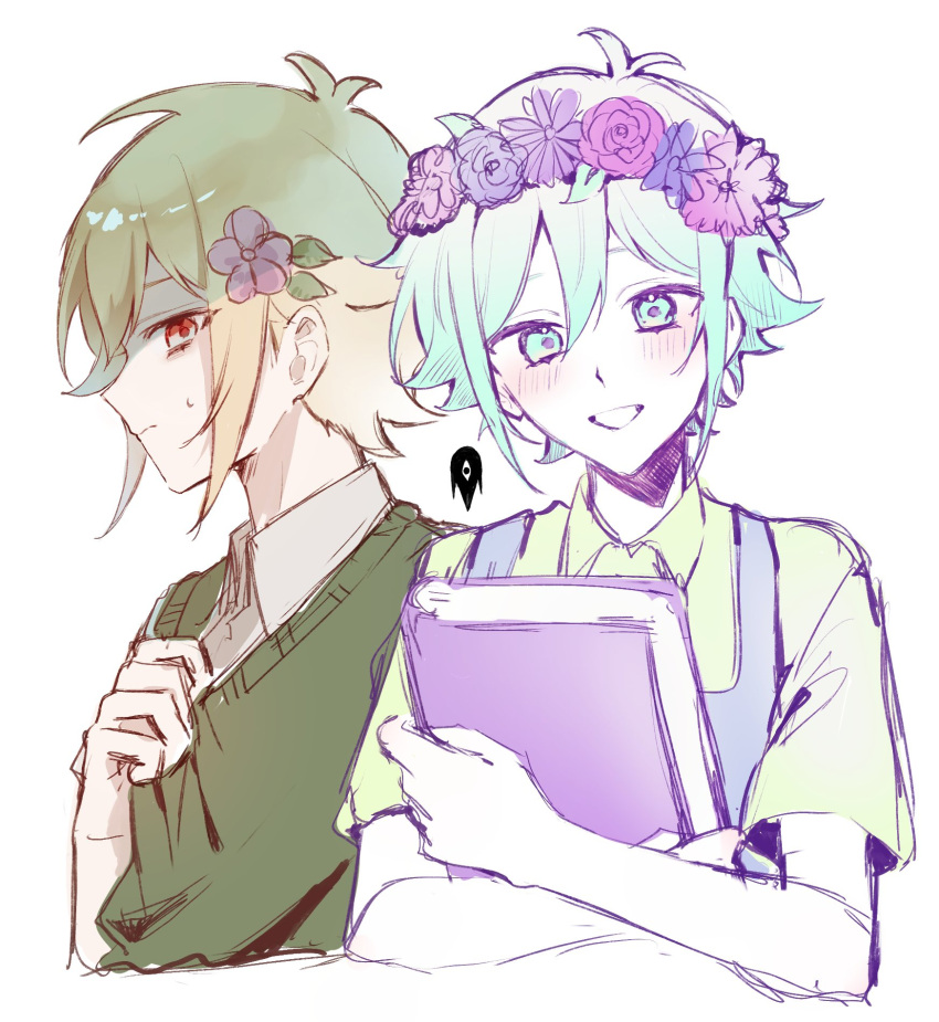 Safebooru - 2boys basil (faraway) (omori) basil (headspace) (omori ...