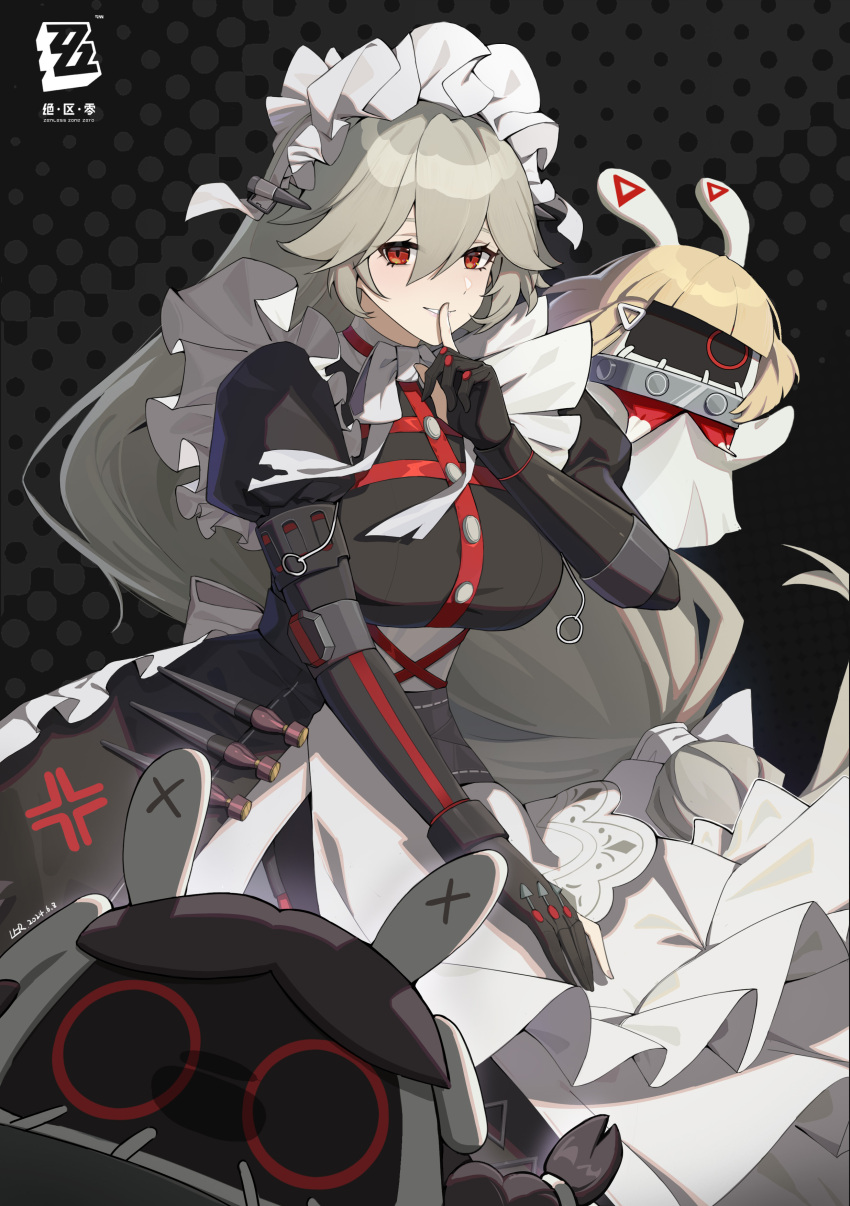 Safebooru - 1girl absurdres alexandrina sebastiane anastella (zenless zone zero) bangboo ...